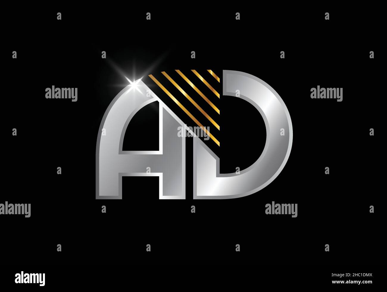 Initial Letter A D Logo Design Vector. Graphic Alphabet Symbol For ...