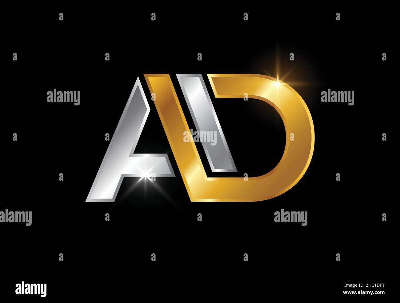 Initial Letter A D Logo Design Vector. Graphic Alphabet Symbol For ...
