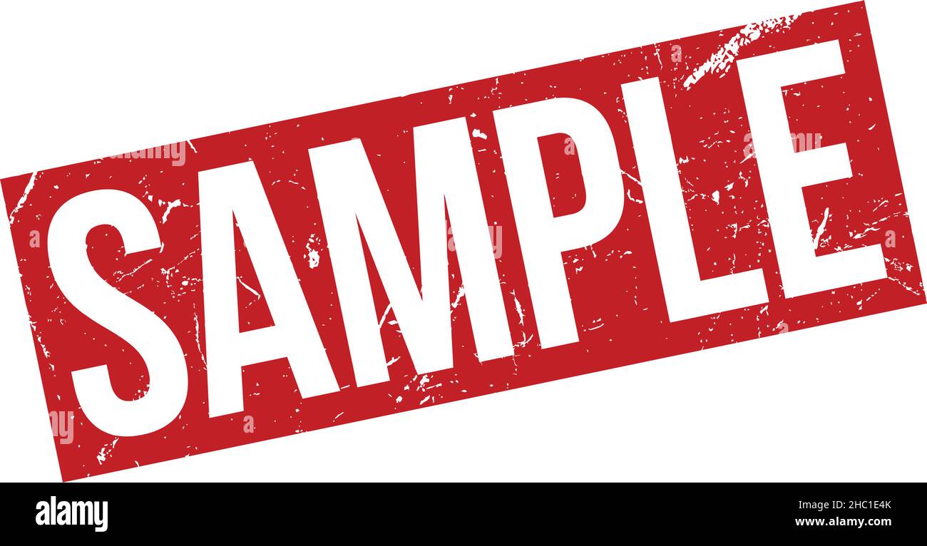 Sample Rubber Stamp. Red Sample Rubber Grunge Stamp Seal Vector ...