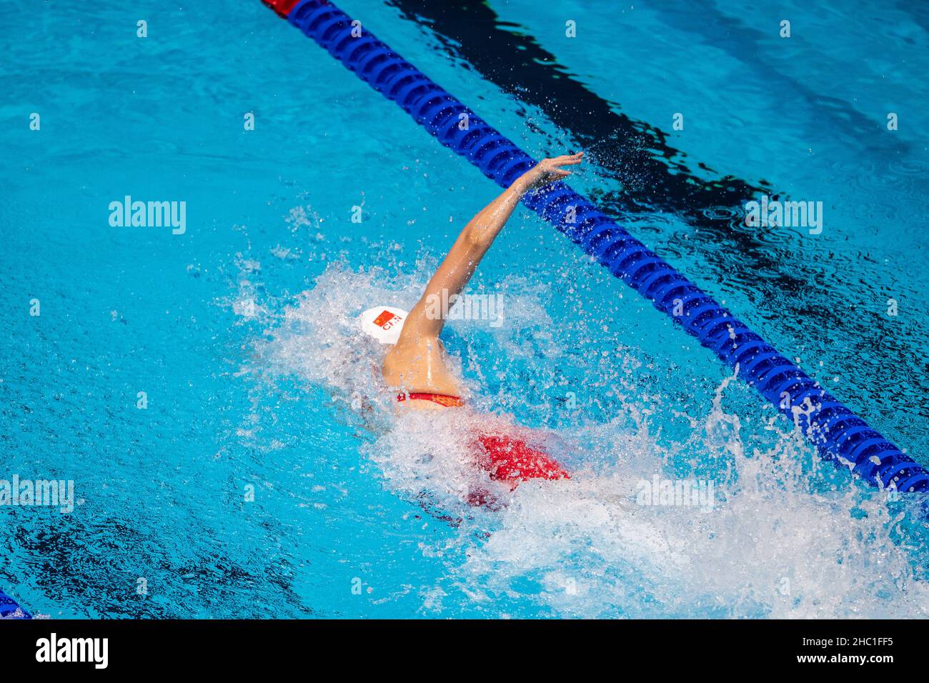 Abudhabi. 21st Dec, 2021. Yu Yiting of China competes during the Women ...