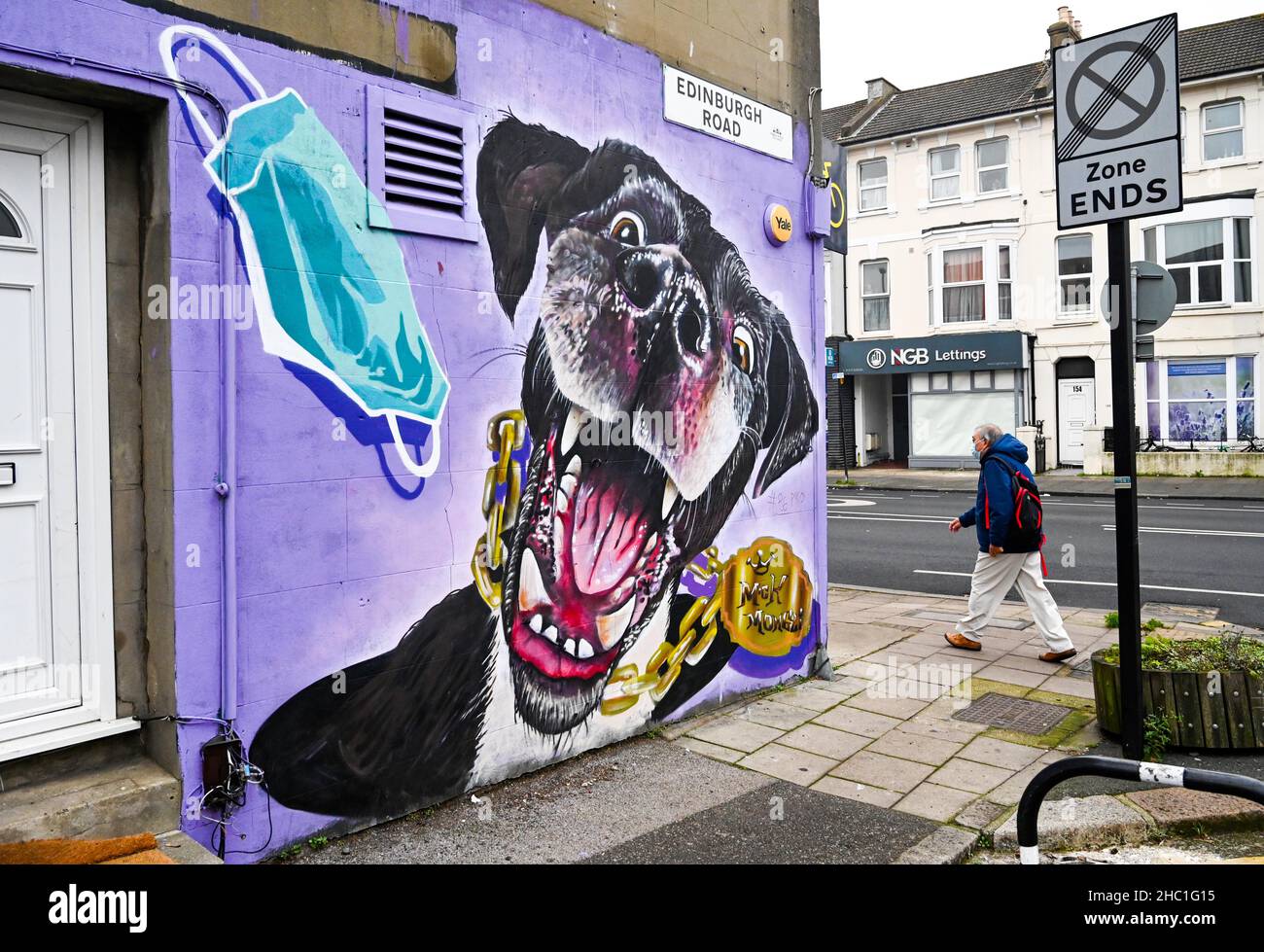 Brighton dogs mural hi-res stock photography and images - Alamy