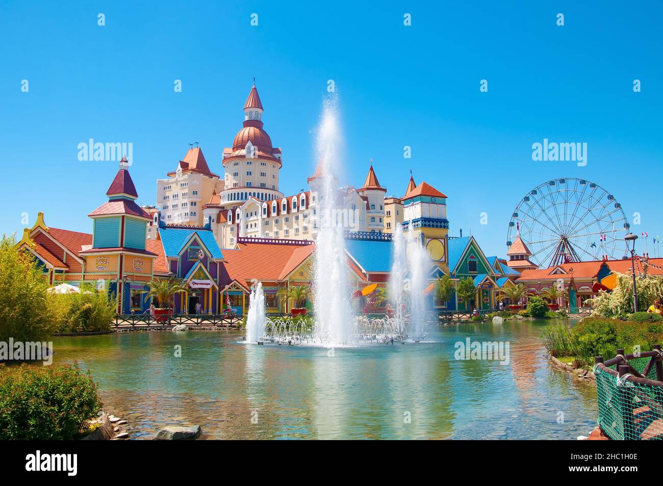 Sochi, Russia - June 1 , 2021: Sochi theme park on the territory of ...