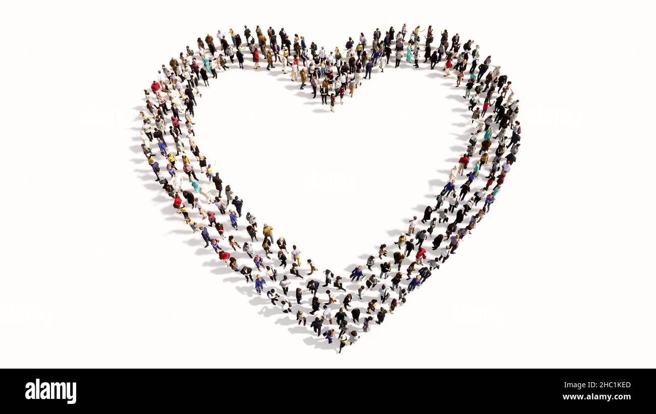 Large group people forming shape hi-res stock photography and images ...