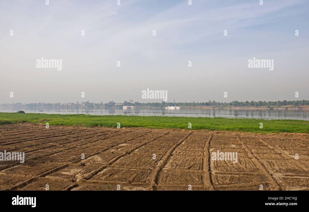 Arable agricultural field meadows in rural countryside landscape ...