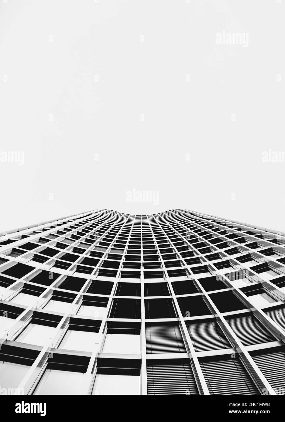 LUZERN, SWITZERLAND - Apr 08, 2021: A low angle of skyscraper of Luzern ...