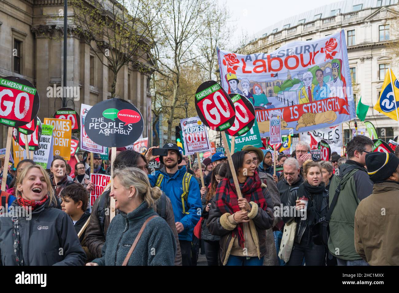 People marching cross protest hi-res stock photography and images - Alamy