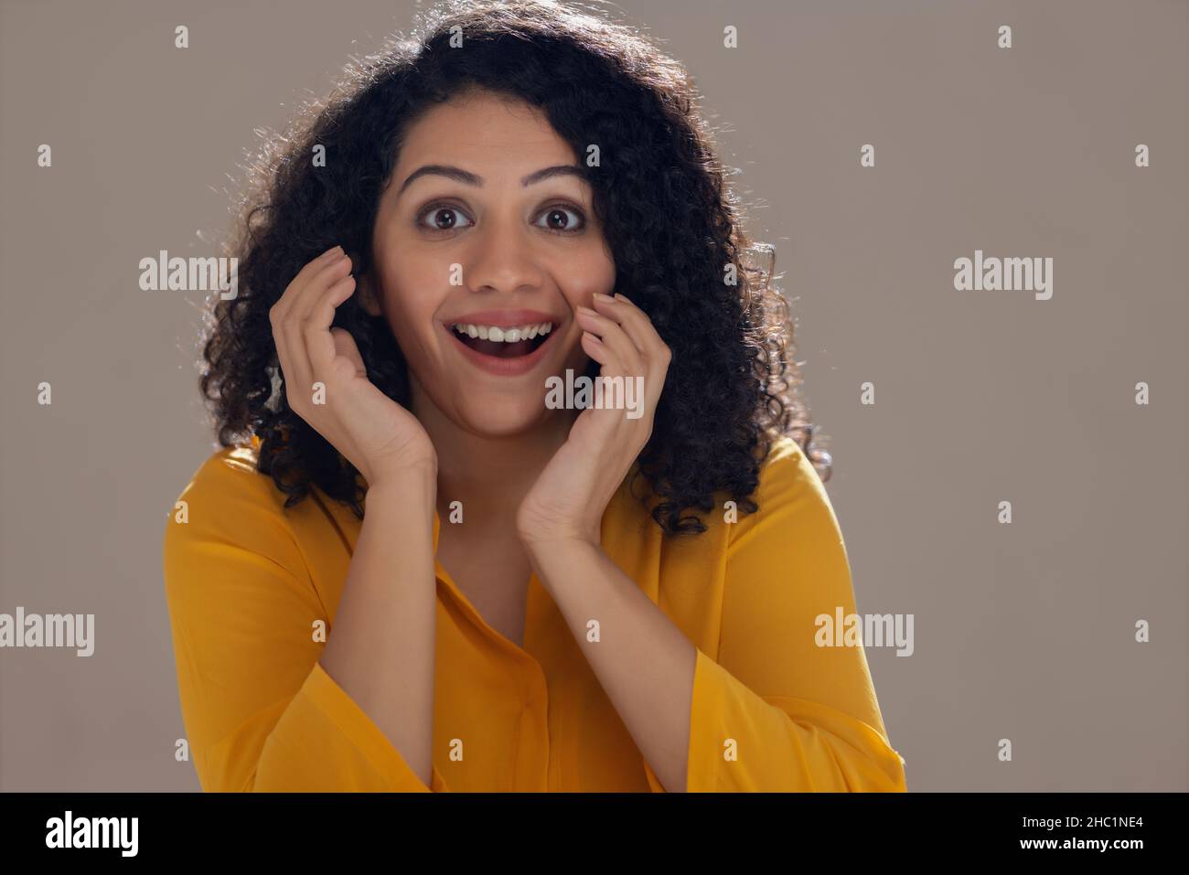 Astonishment horizontal hi-res stock photography and images - Alamy