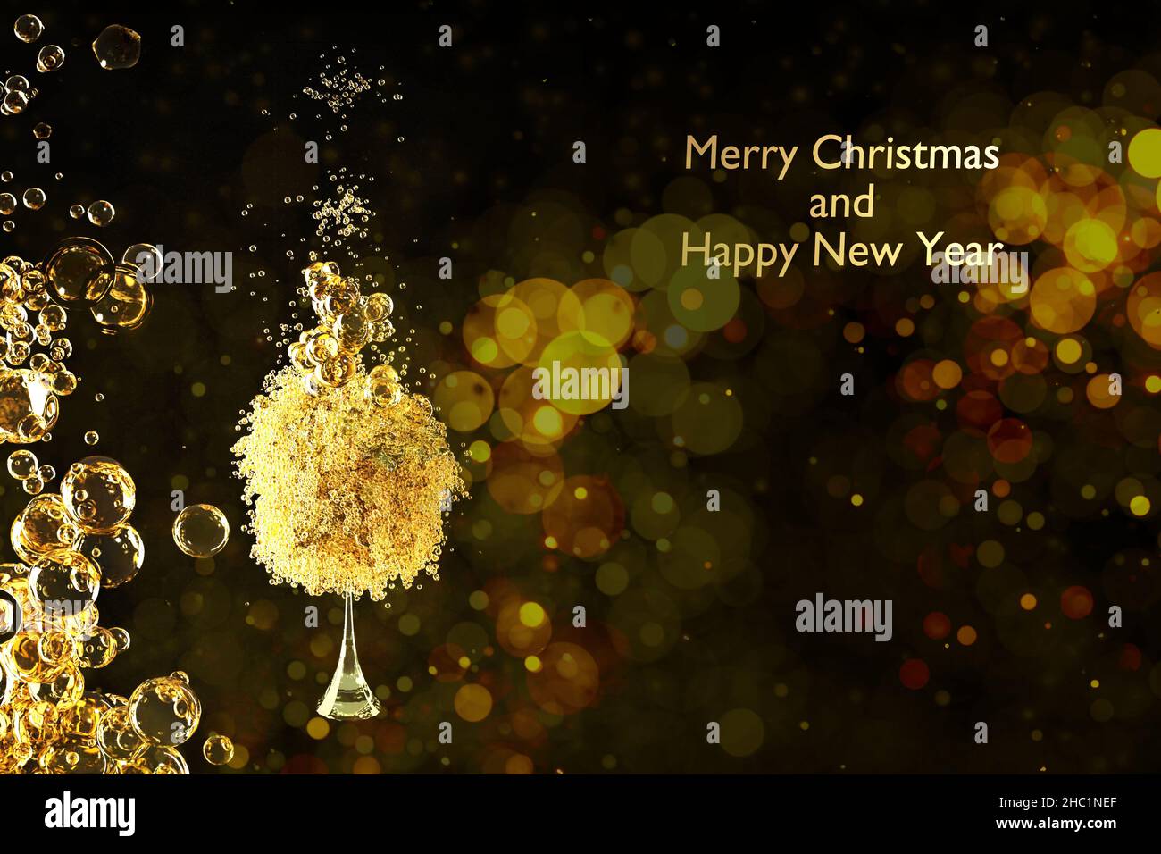 Christmas card with text Stock Photo - Alamy
