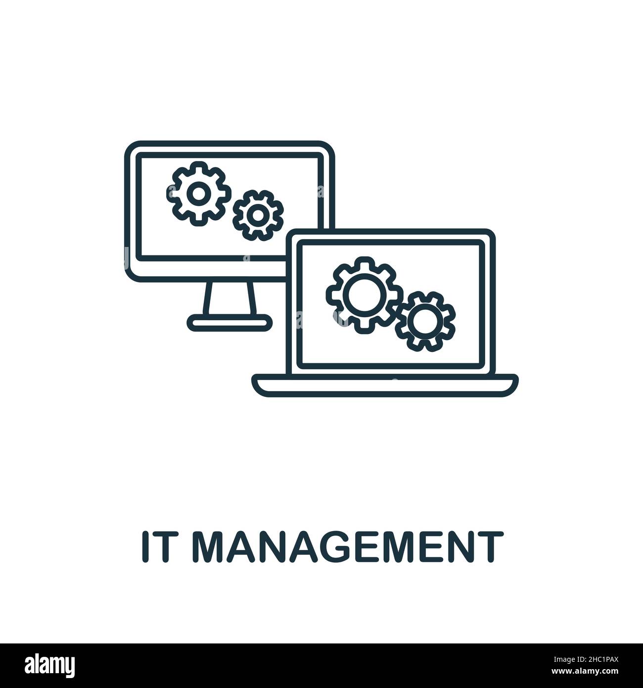 It Management icon. Line element from company management collection ... It Management icon. Line element from company management collection ...