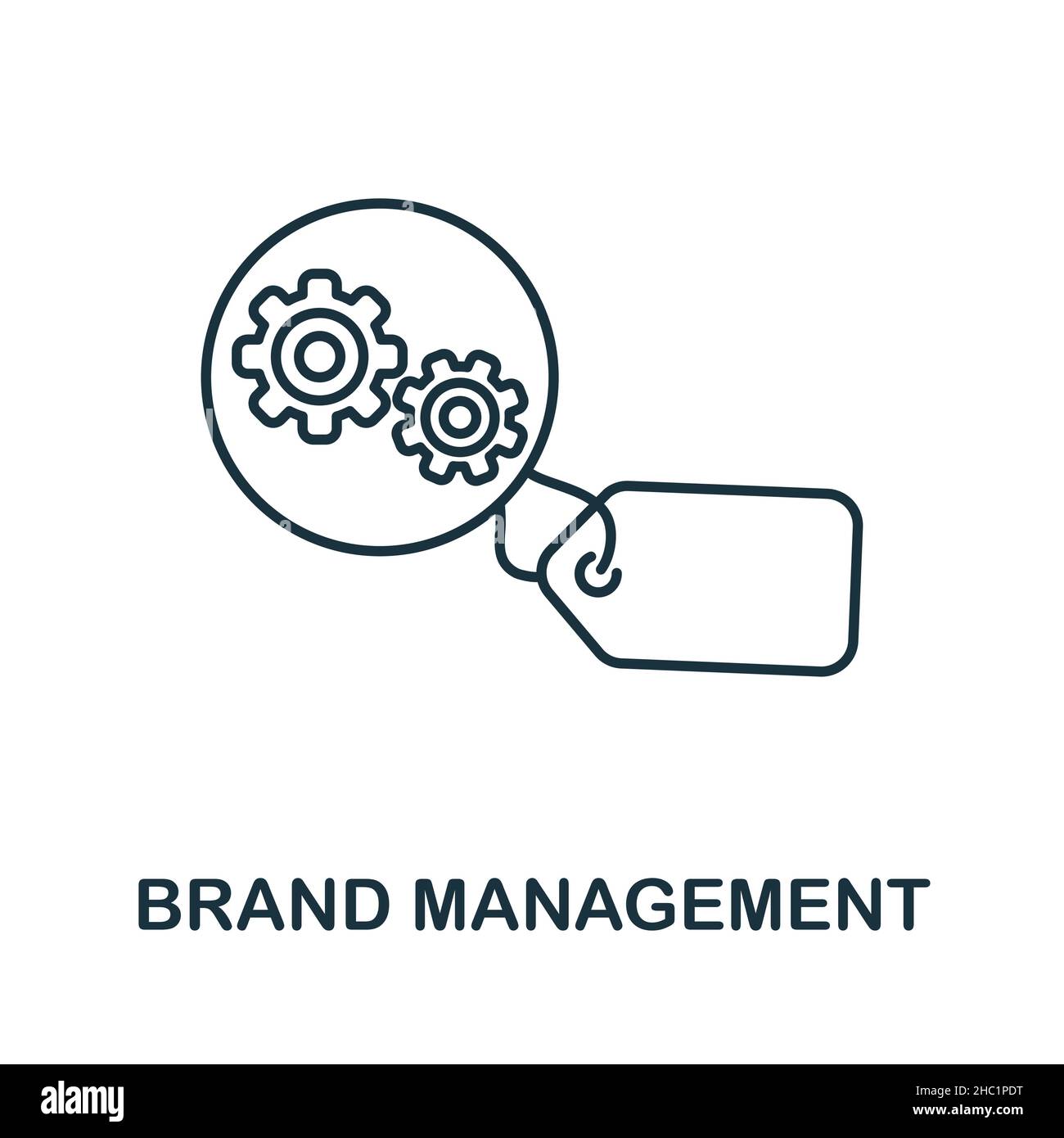 Brand Management icon. Line element from company management collection ...