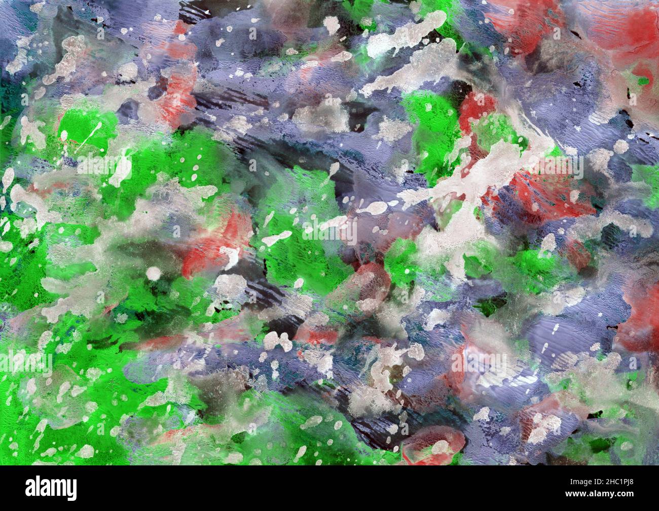 Abstract colorful art background. Acrylic painting on canvas with color ...