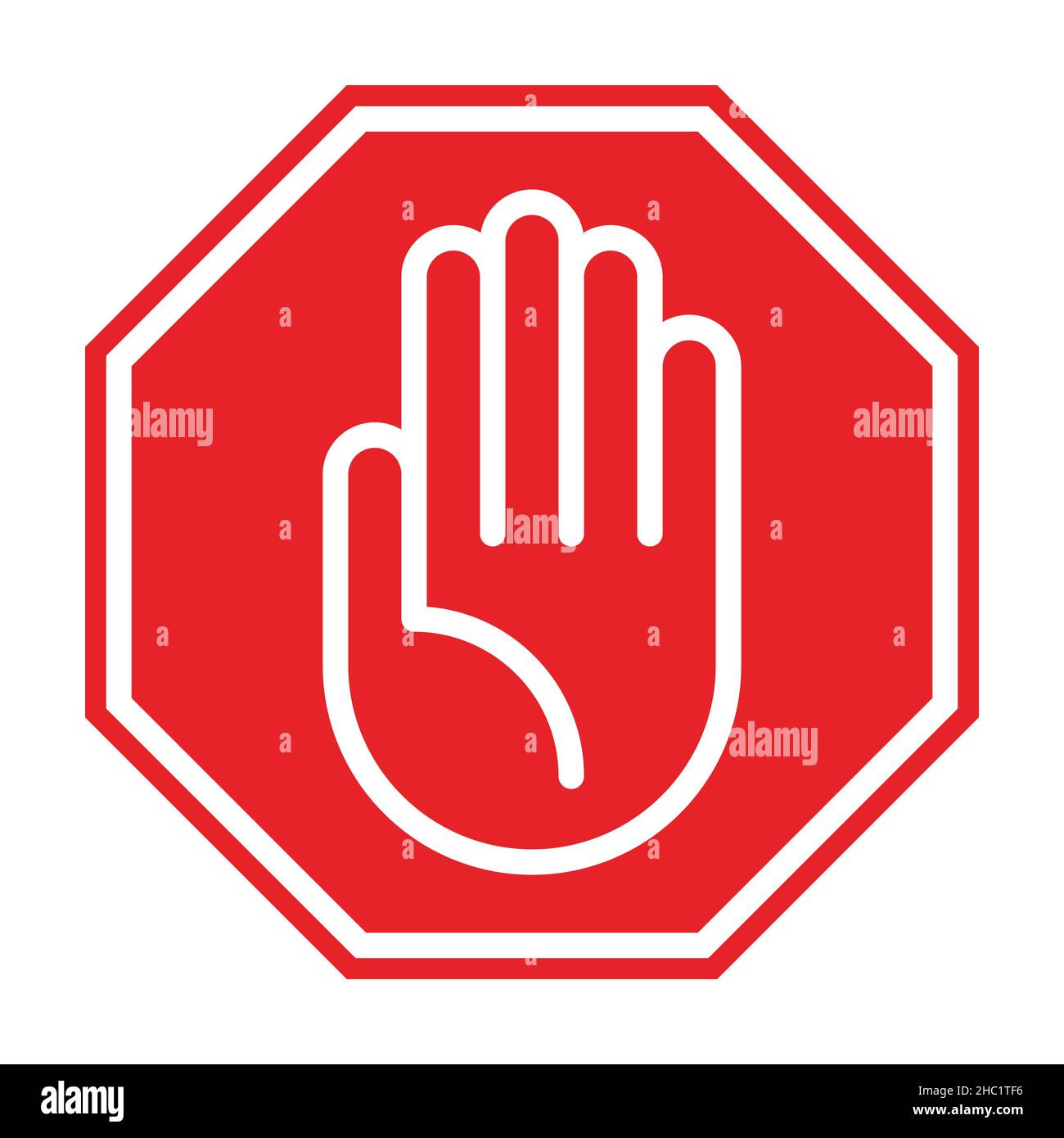 Hand sign on white Cut Out Stock Images & Pictures - Alamy