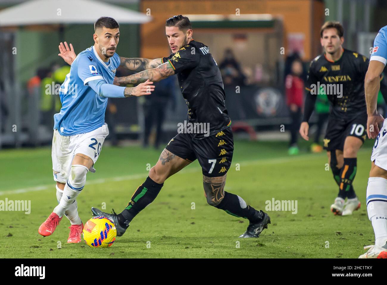 Pier Luigi Penzo stadium, Venice, Italy, December 22, 2021, Lazio’s ...