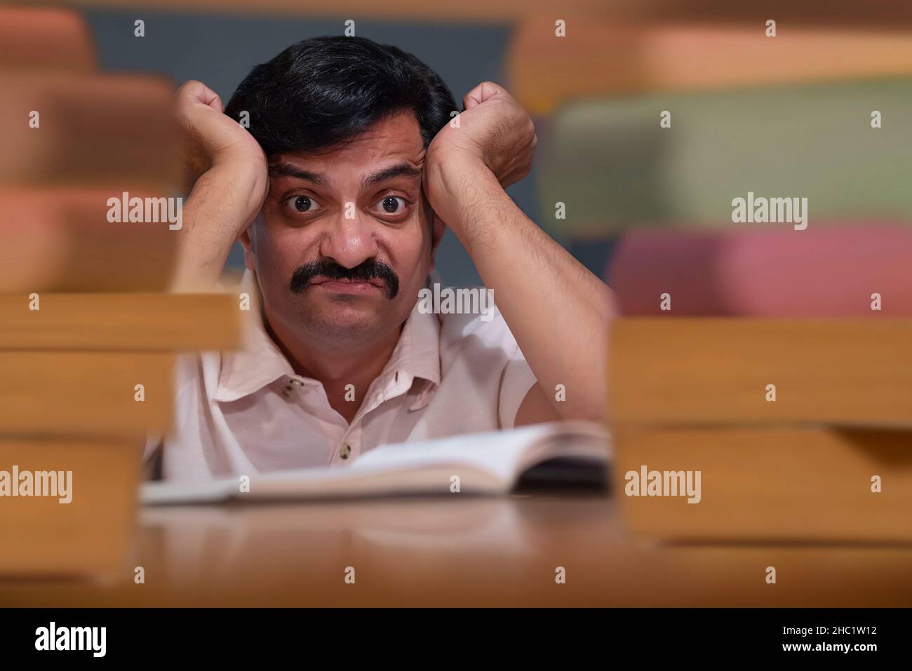 Portrait man leaning on writing hi-res stock photography and images - Alamy