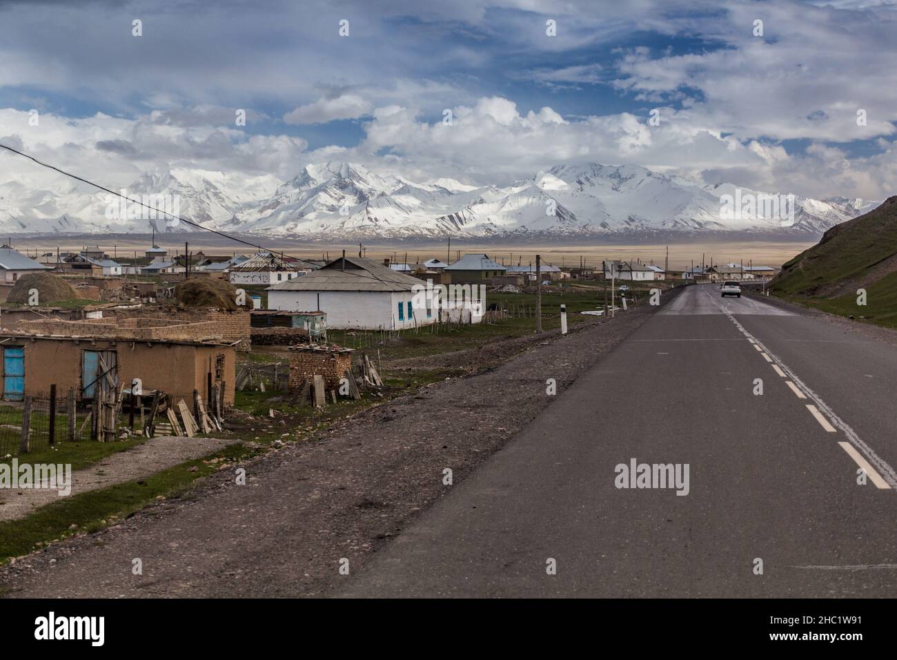 View of Sary-Tash village, Kyrgyzstan Stock Photo - Alamy