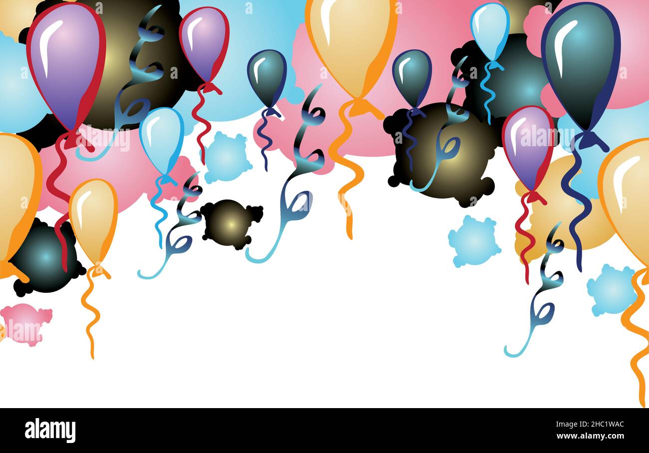 Balloon Border Vector