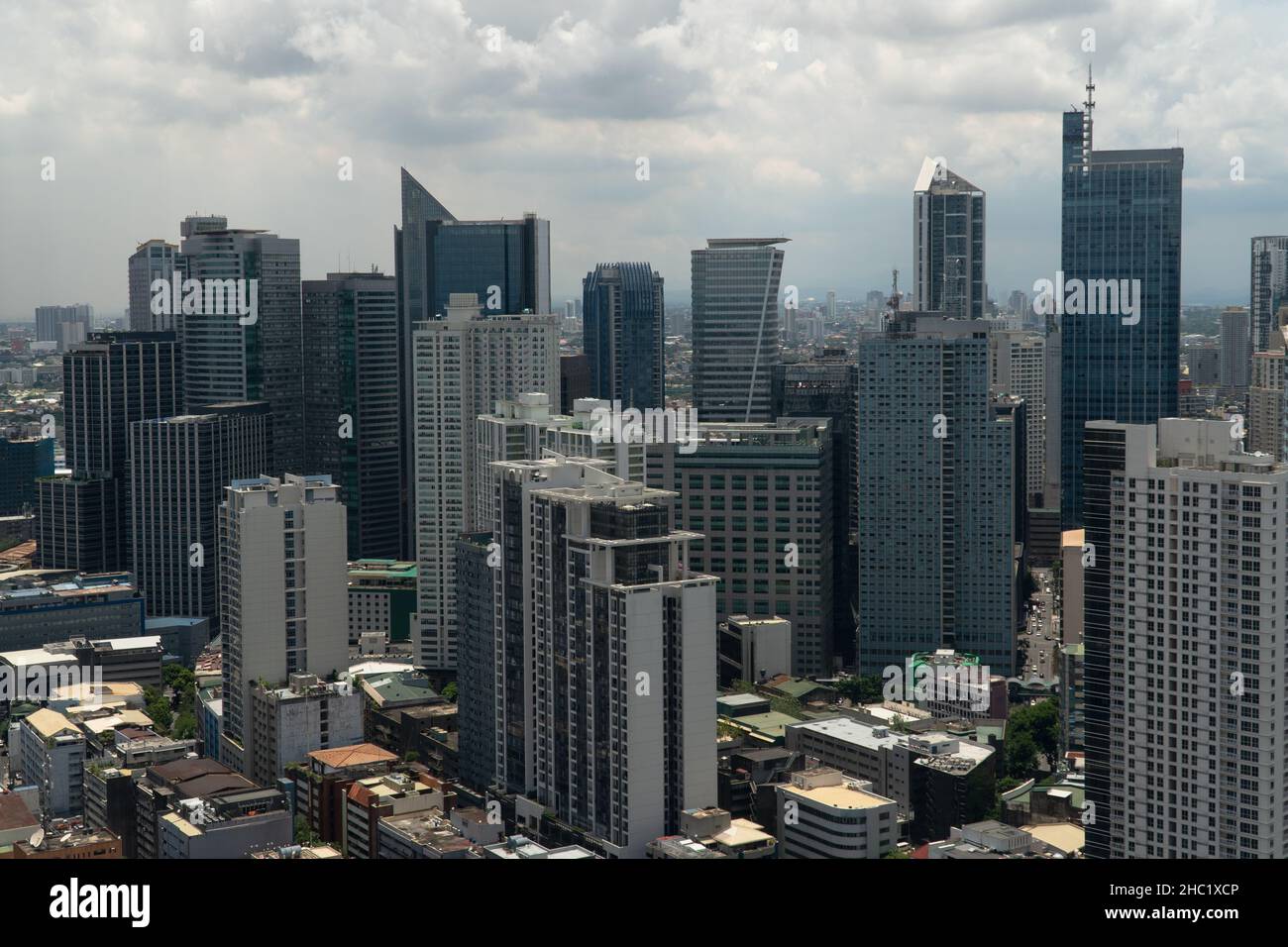 Populous city of Manila, the capital of the Philippines with ...