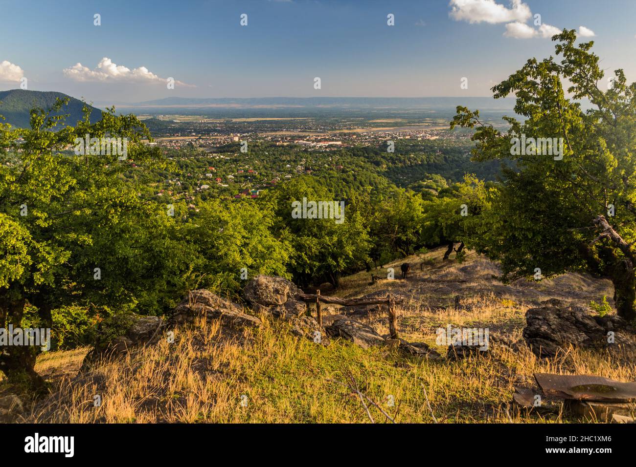 Aerial view of Zaqatala, Azerbaijan Stock Photo - Alamy