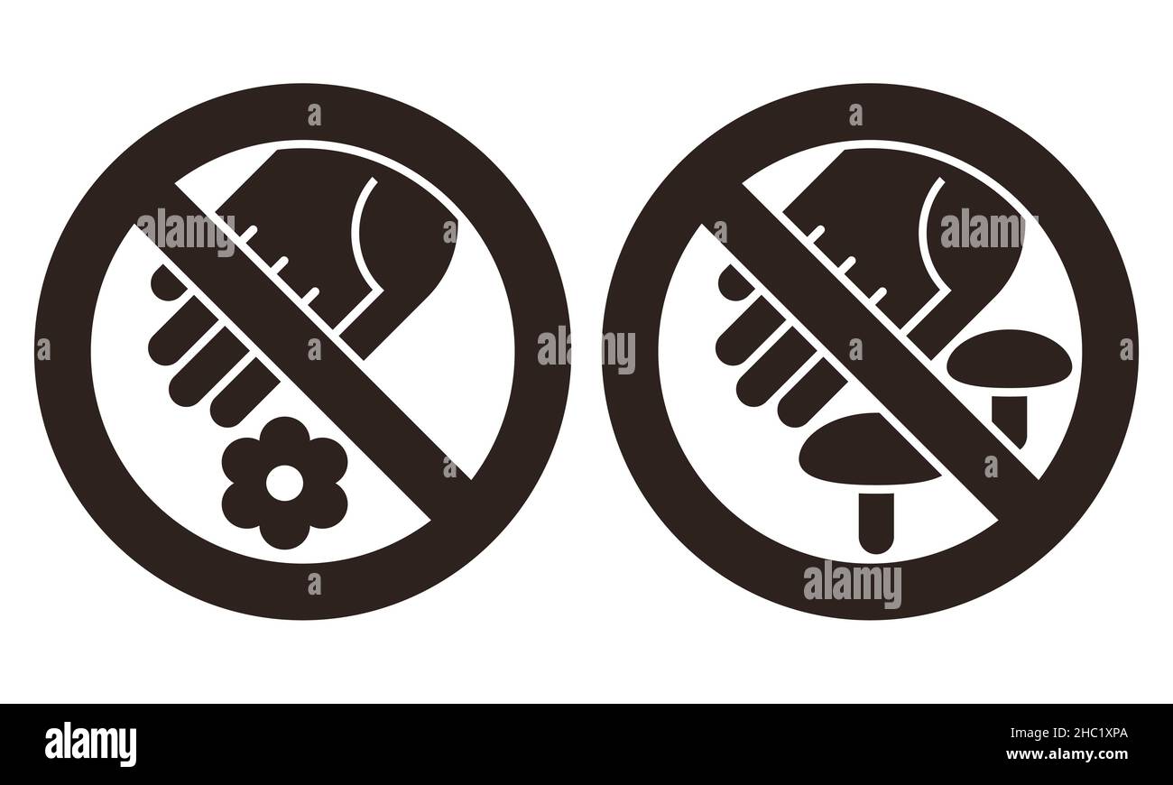 No Picking Of Flowers Sign