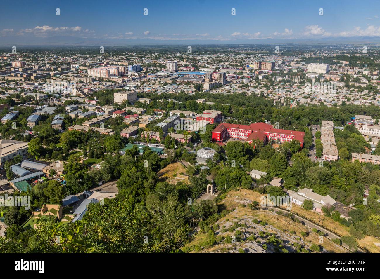 Aerial view of Osh, Kyrgyzstan Stock Photo - Alamy