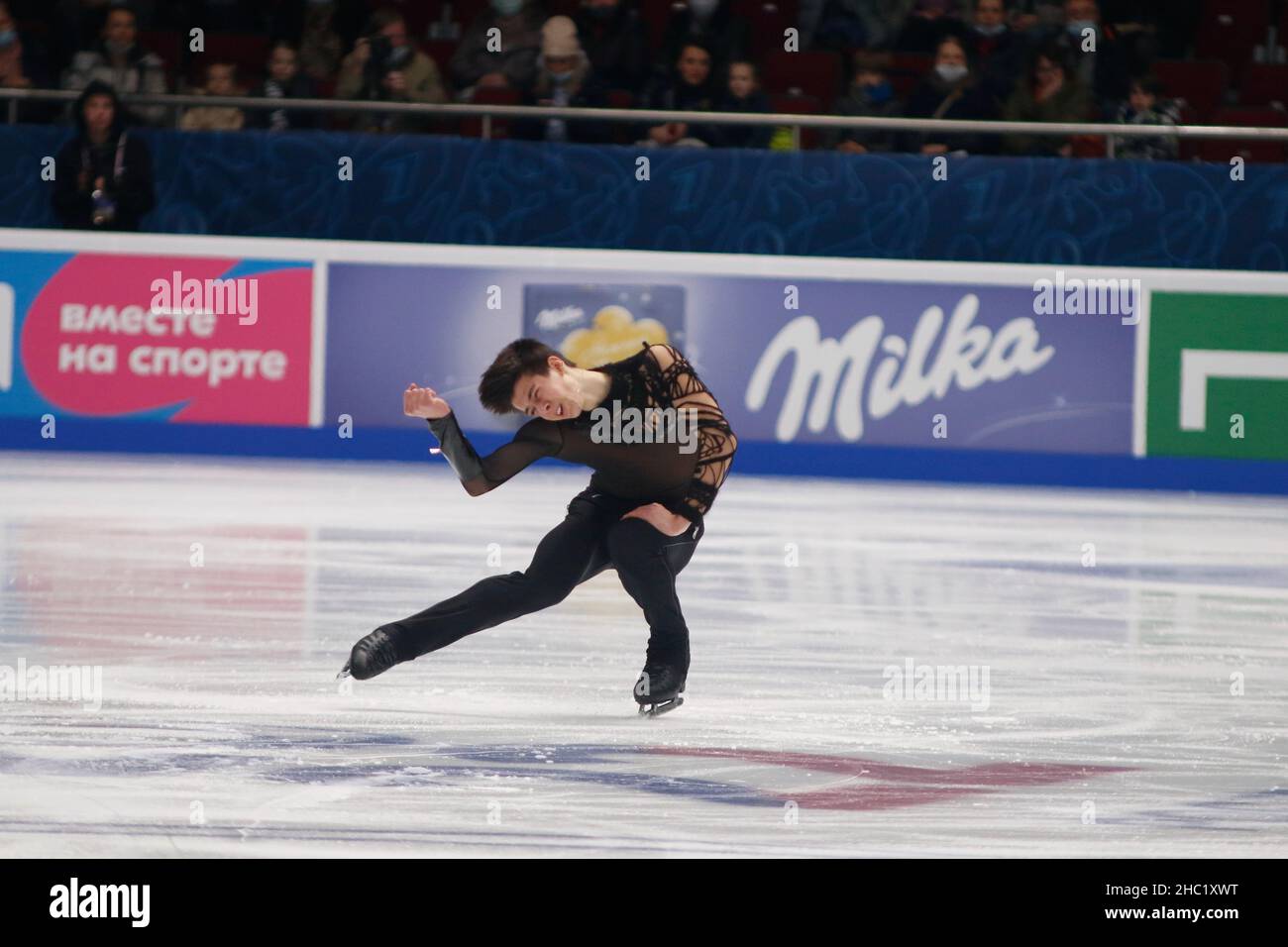 Petr Gumennik of Russia competes in the Men's Short Program on day one ...