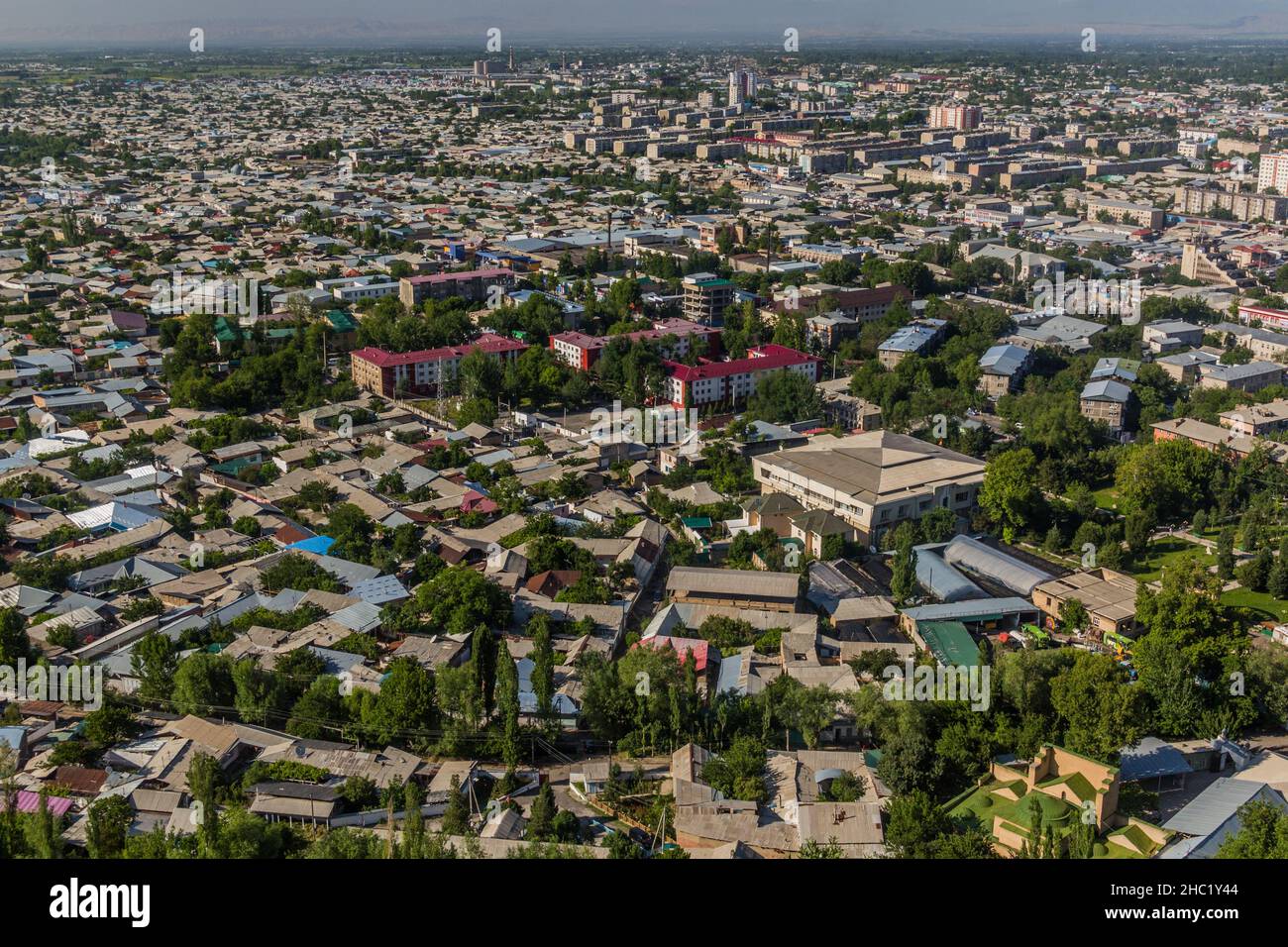 Aerial view of Osh, Kyrgyzstan Stock Photo - Alamy