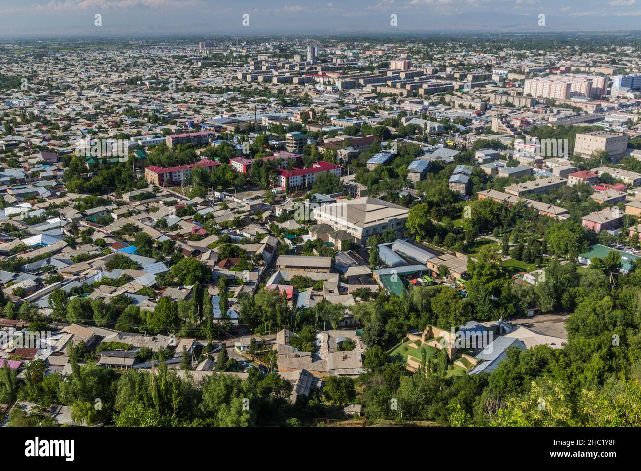 Aerial view of Osh, Kyrgyzstan Stock Photo - Alamy