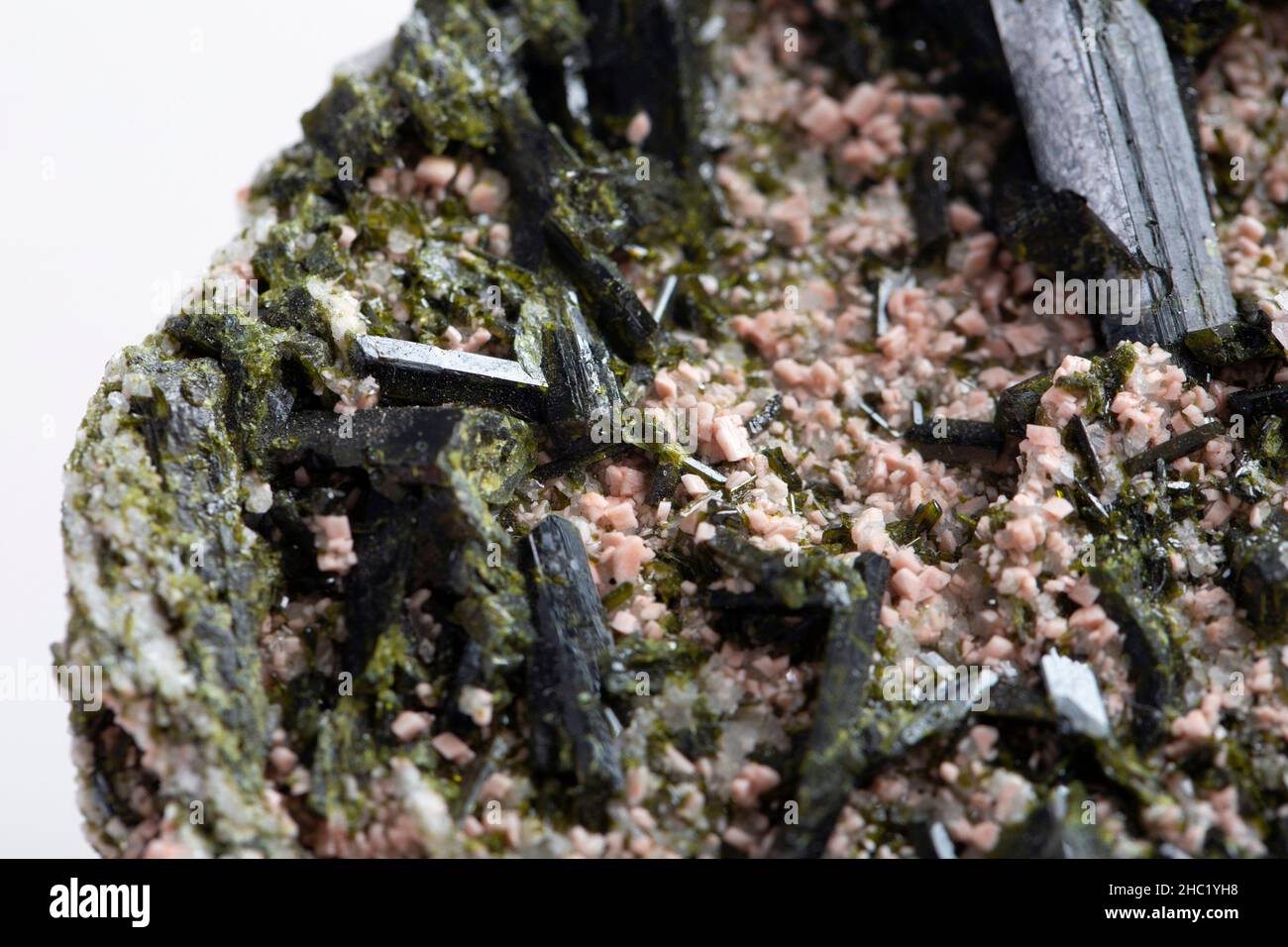 epidote, mineral specimen stone rock geology gem crystal Stock Photo ...