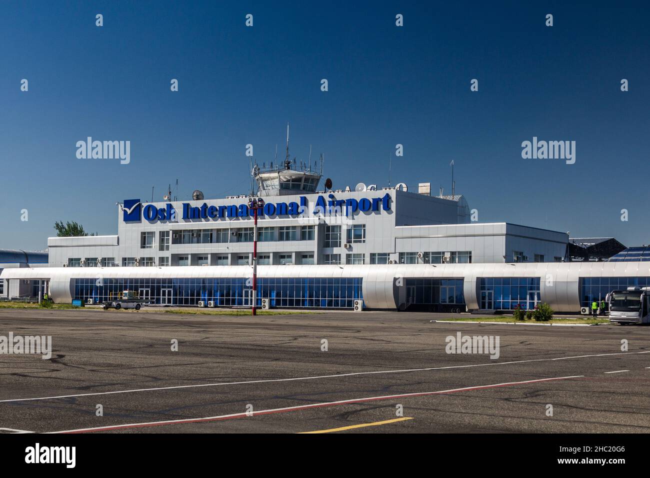 OSH, KYRGYZSTAN - MAY 29, 2018: View of Osh International Airport ...