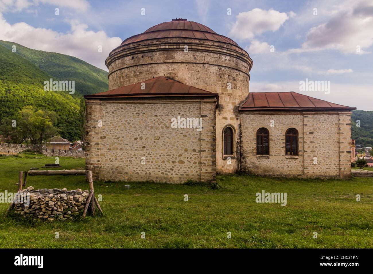 Museum building at Sheki fortress, Azerbaijan Stock Photo - Alamy
