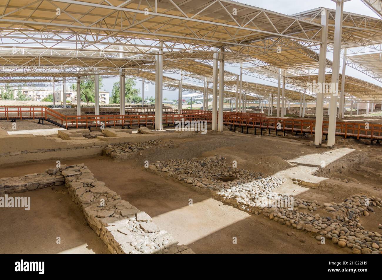 Excavations at the Ancient Settlement of Taraz, Kazakhstan Stock Photo ...
