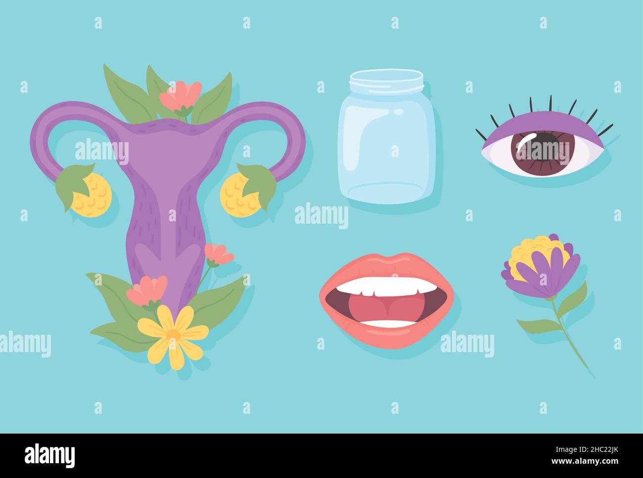 Icons Set Human Body Parts Stock Vector Image And Art Alamy