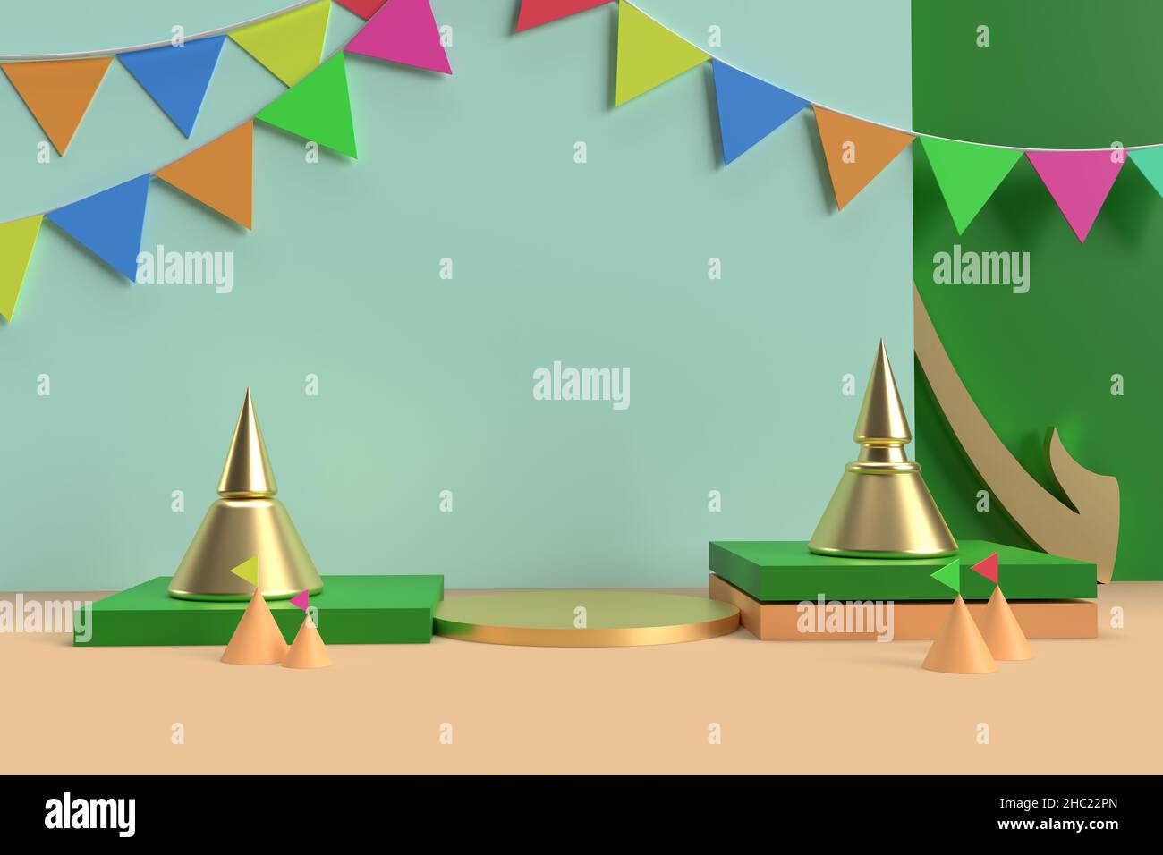 The 3D Songkran festival background Stock Photo - Alamy