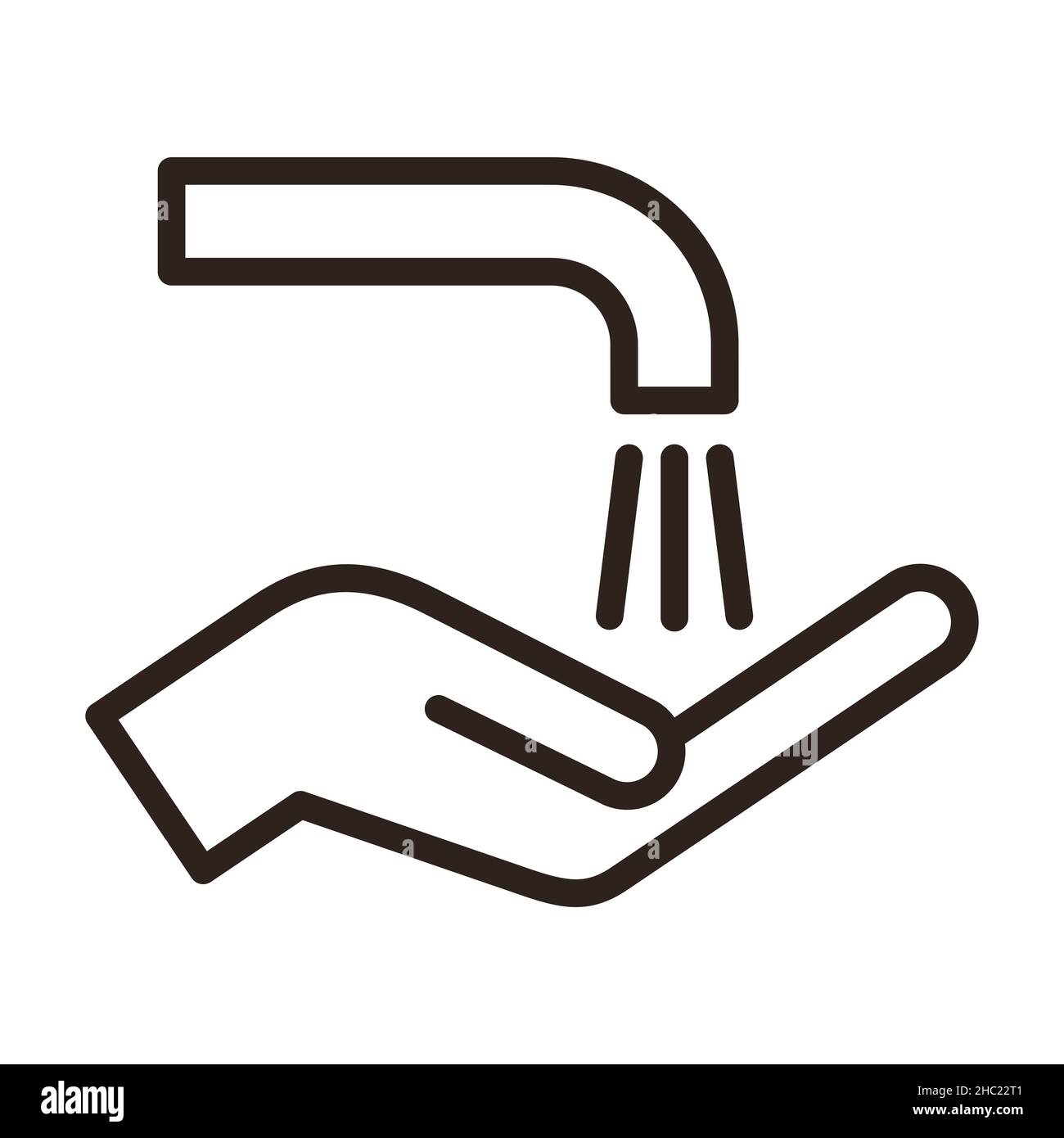 Washing hands icon human Cut Out Stock Images & Pictures - Alamy