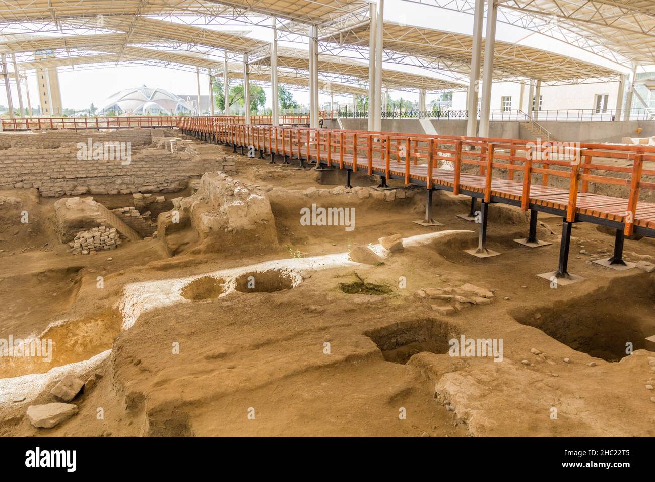 Excavations at the Ancient Settlement of Taraz, Kazakhstan Stock Photo ...