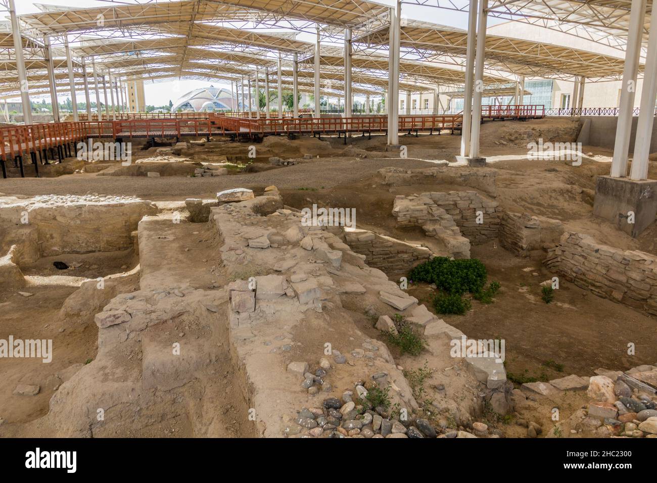 Excavations at the Ancient Settlement of Taraz, Kazakhstan Stock Photo ...