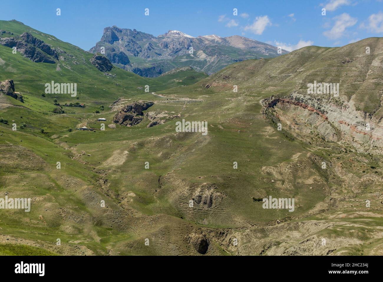 Landscape of Caucasus mountains, Azerbaijan Stock Photo - Alamy