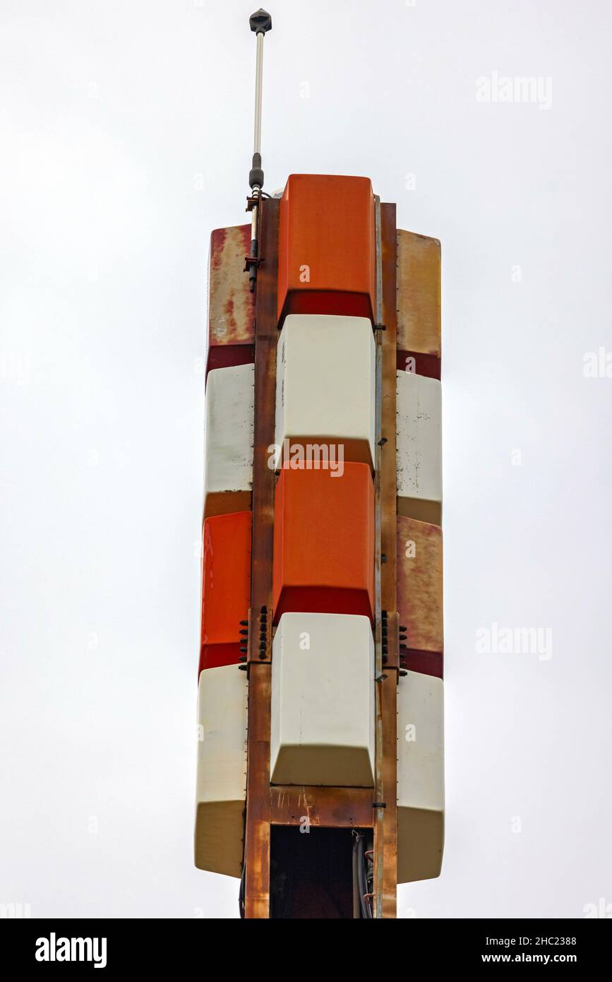 Communication Tower Antenna With Lightning Rod at Top Stock Photo - Alamy