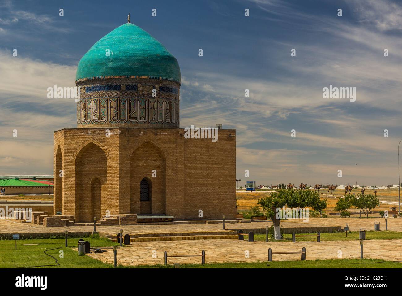 Rabia Sultan Begim mausoleum in Turkistan, Kazakhstan Stock Photo - Alamy