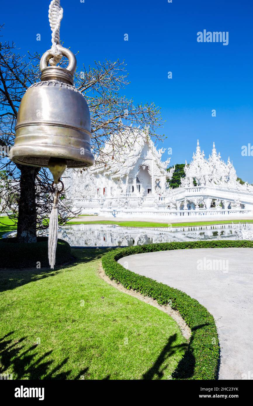 Wat Rong Khun, aka The White Temple, in Chiang Rai, Thailand Stock ...