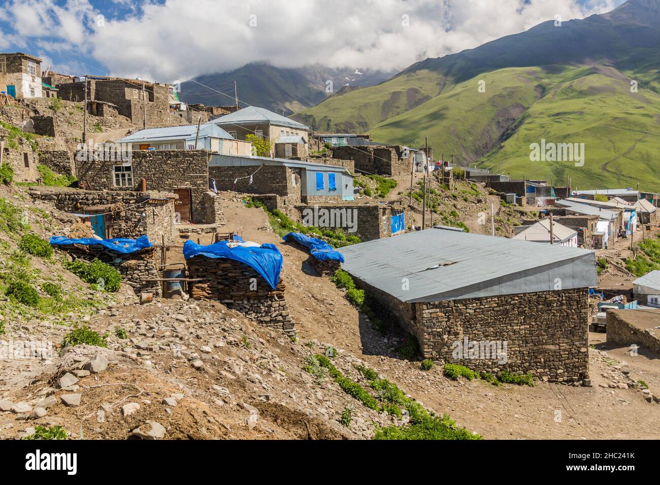 Khinalig village hi-res stock photography and images - Alamy