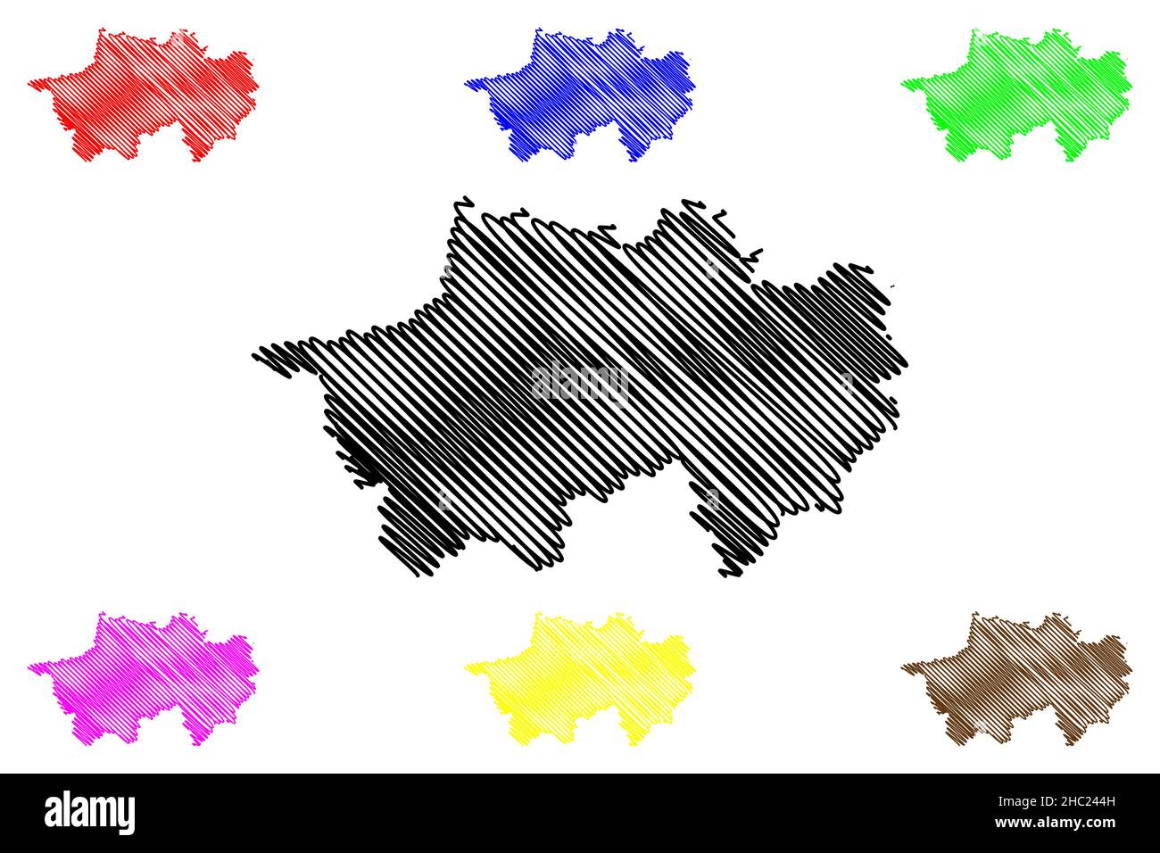 Narsinghpur district (Madhya Pradesh State, Jabalpur division, Republic ...