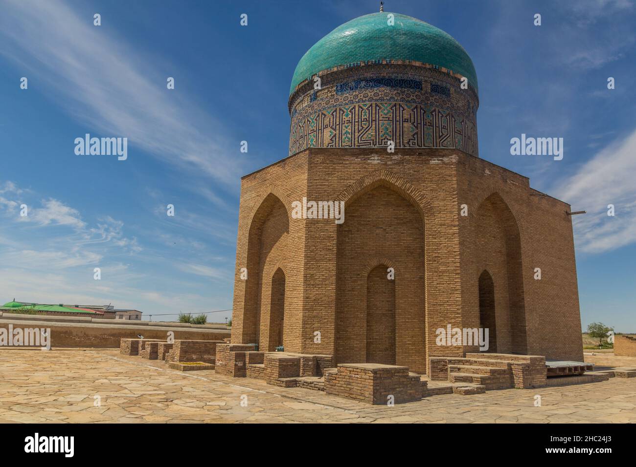 Rabia Sultan Begim mausoleum in Turkistan, Kazakhstan Stock Photo - Alamy