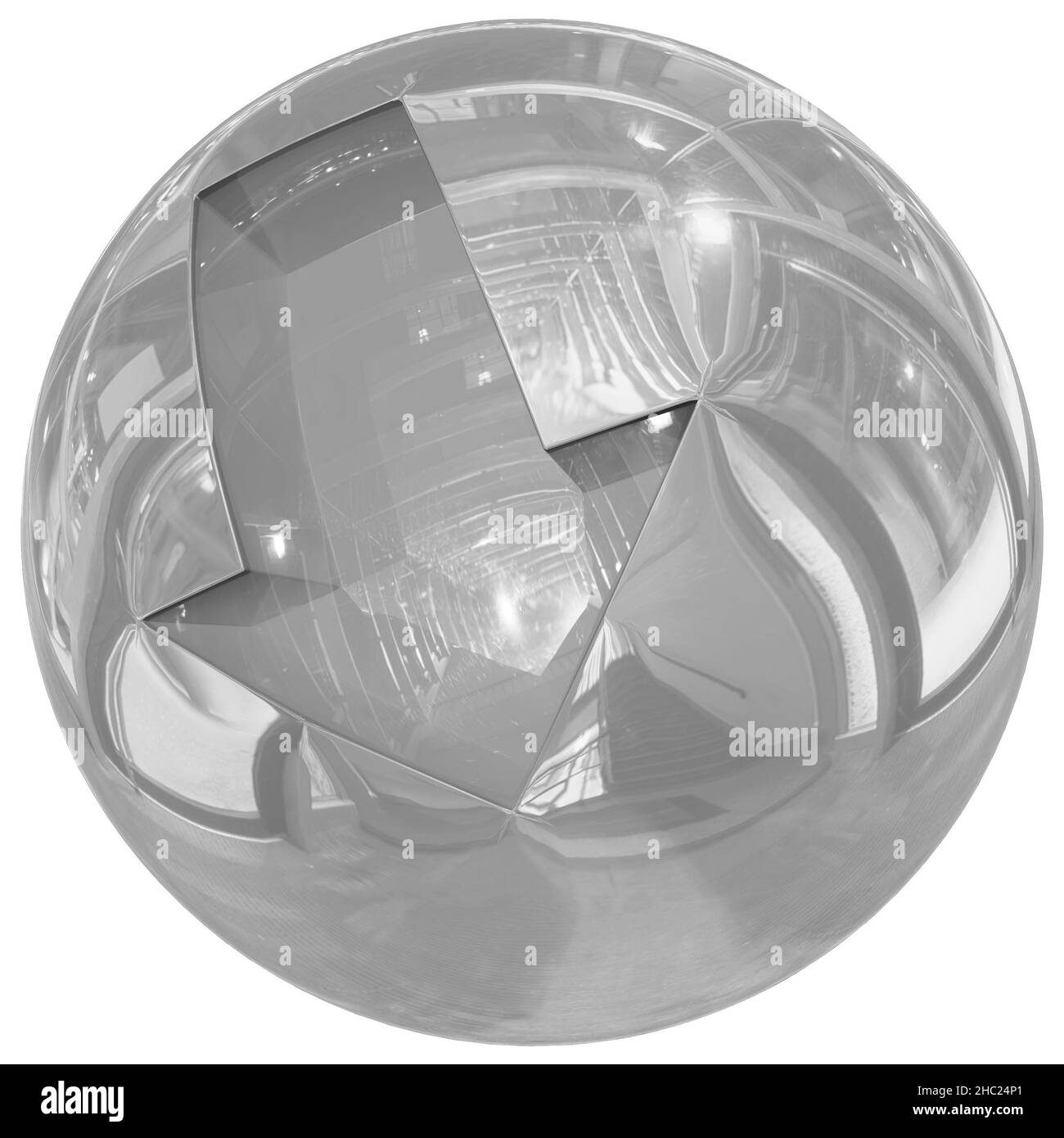 Sphere with arrow - download button 3d isolated - 3d rendering Stock ...