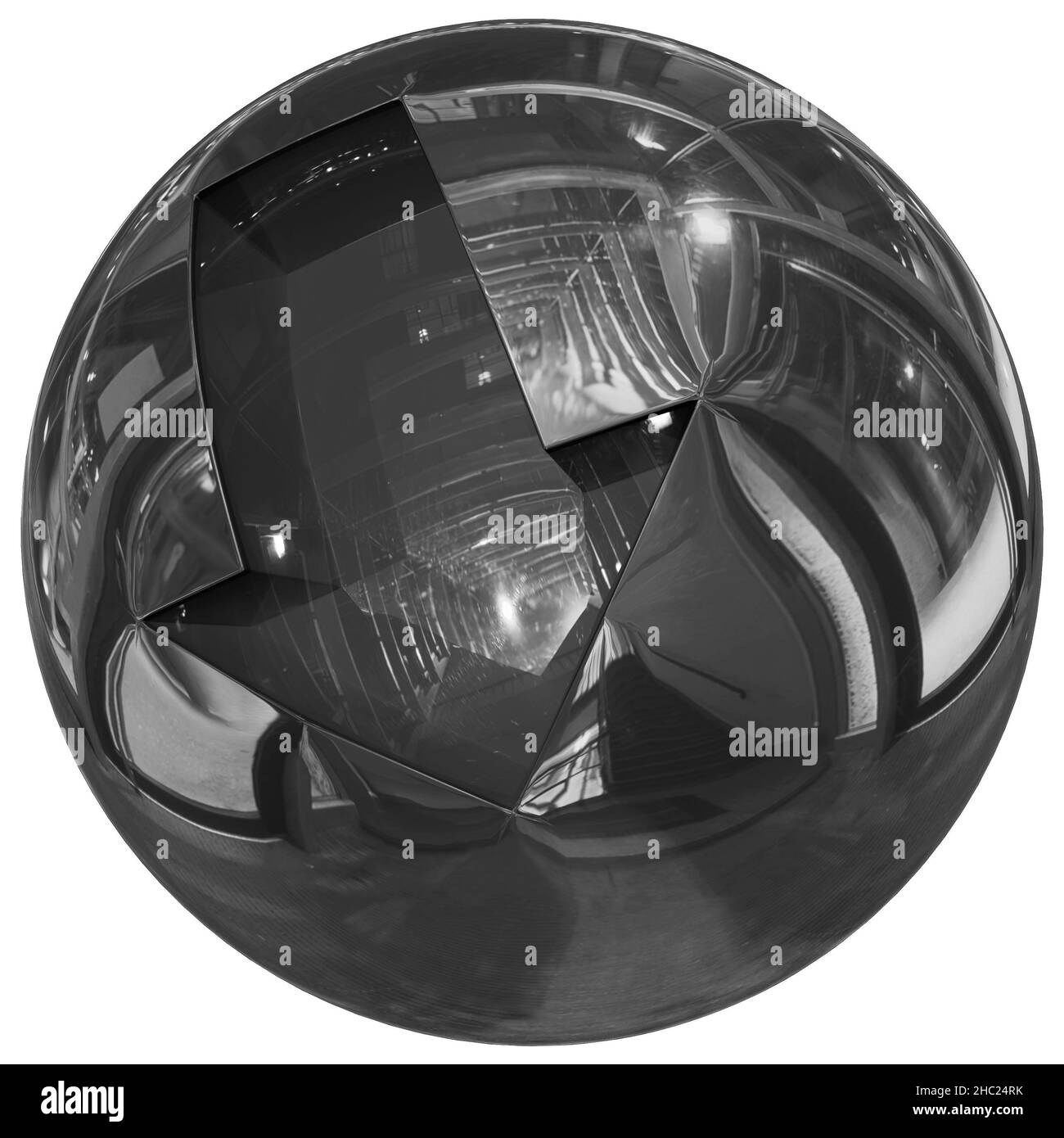 Sphere with arrow - download button 3d isolated - 3d rendering Stock ...
