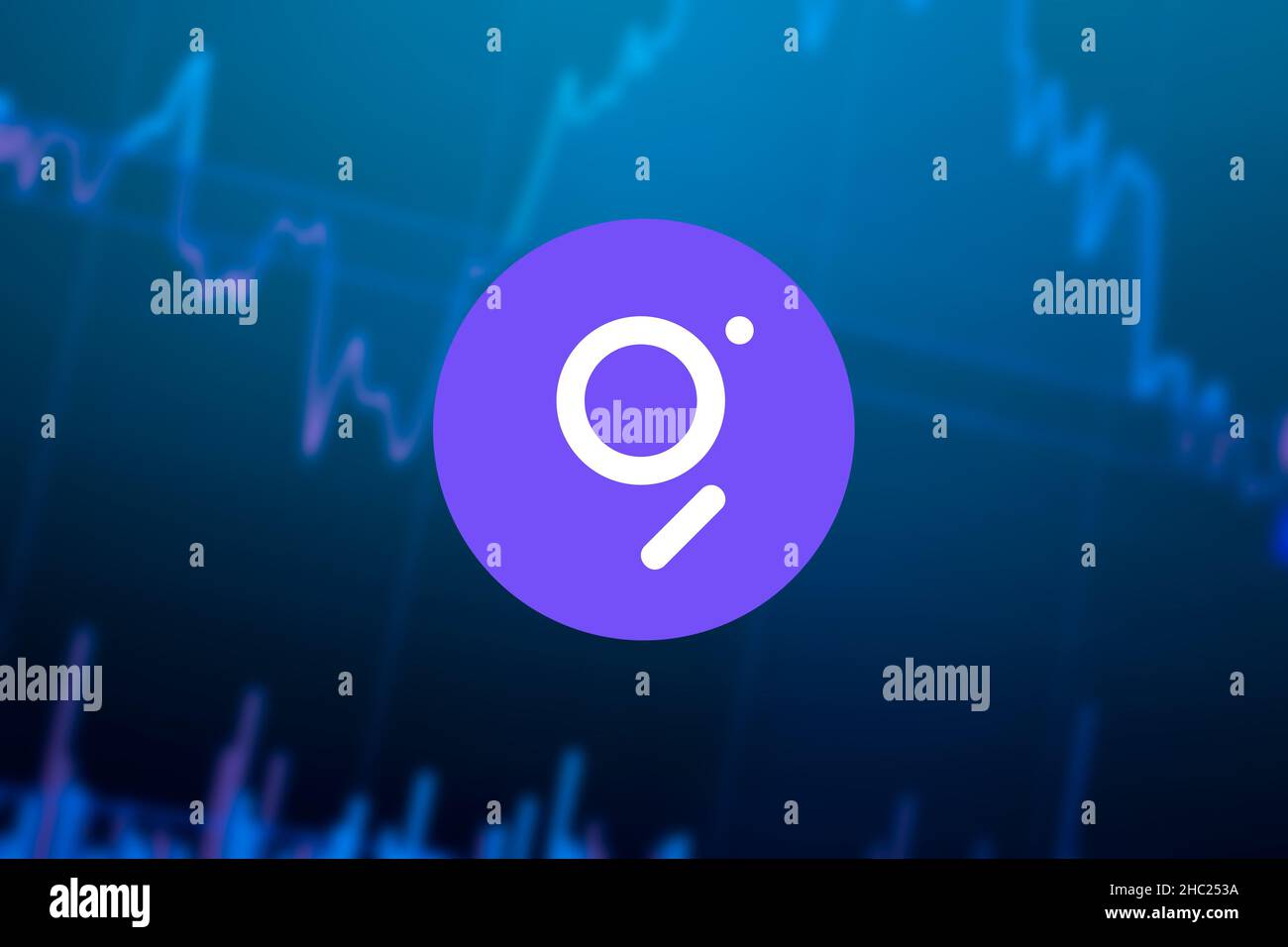 The Graph Cryptocurrency. GRT coin growth chart on the exchange, chart ...