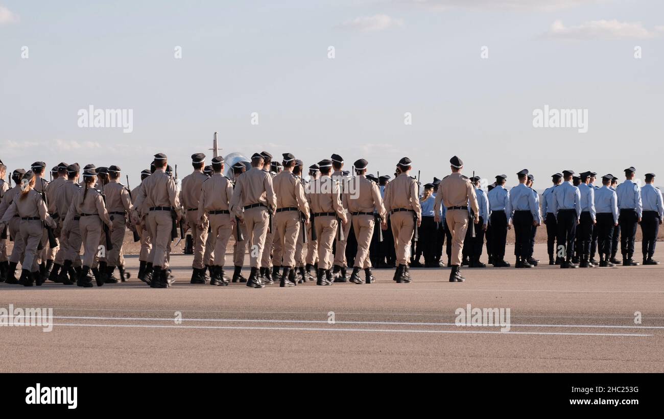 Hatzerim, Israel. 22th Dec, 2021. Newly qualified Israeli Air Force ...