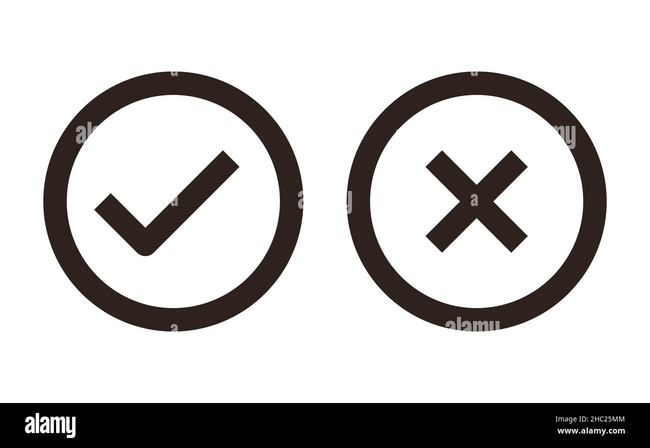 Check mark icon white app hi-res stock photography and images - Alamy