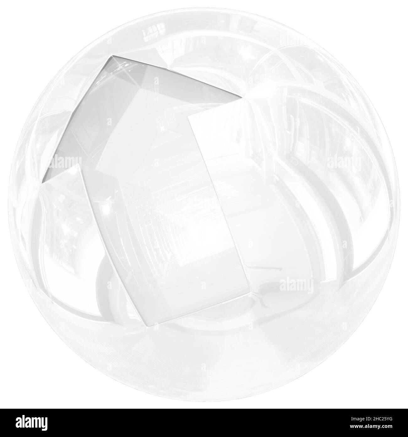 Sphere with arrow - upload button 3d isolated - 3d rendering Stock Photo - Alamy