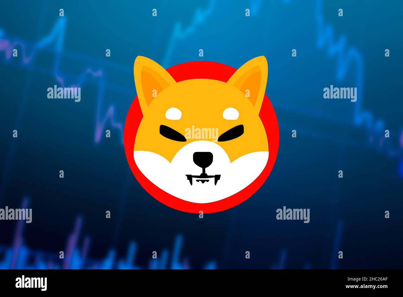 SHIBA INU Cryptocurrency. SHIB coin growth chart on the exchange, chart ...